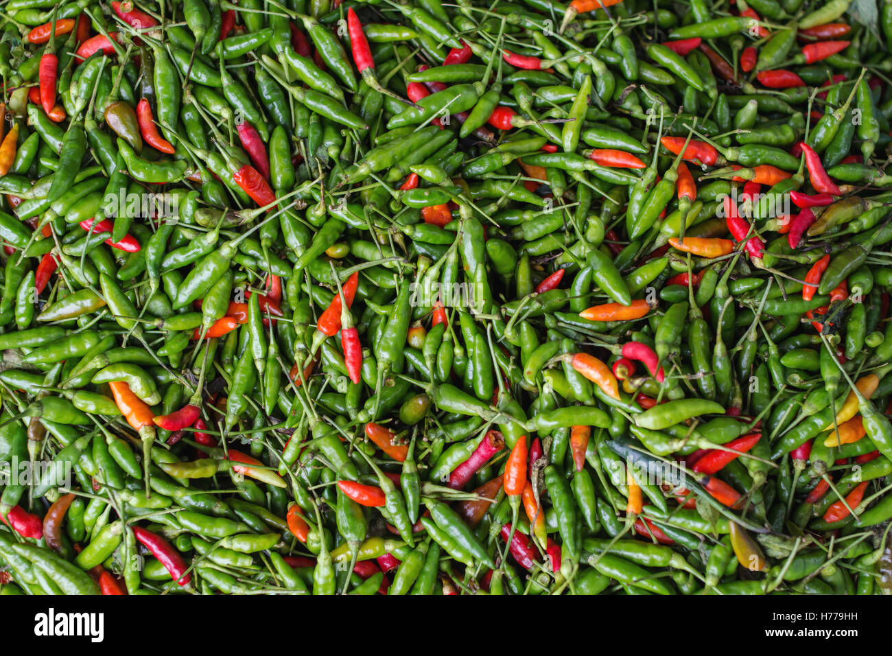 Close-up of green chili peppers Stock Photo - Alamy