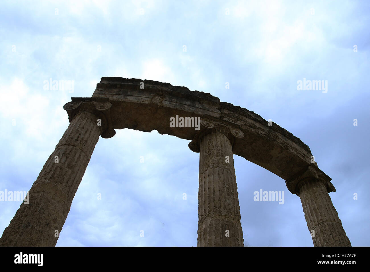 Columns, Olympia, Peloponnese, Greece Stock Photo - Alamy