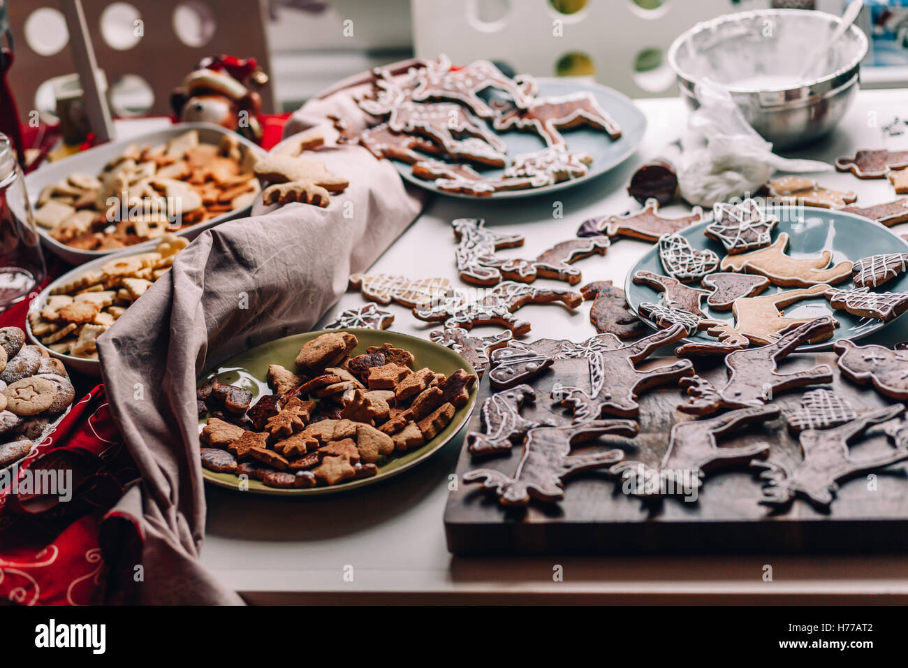 Selection of christmas cookies Stock Photo - Alamy