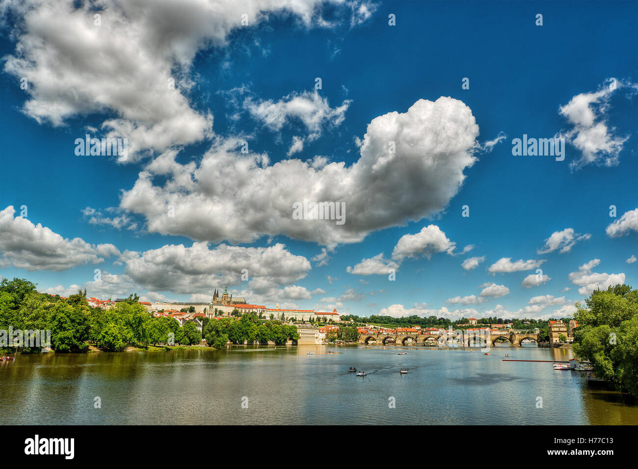 Vltava river skyline prague hi-res stock photography and images - Alamy