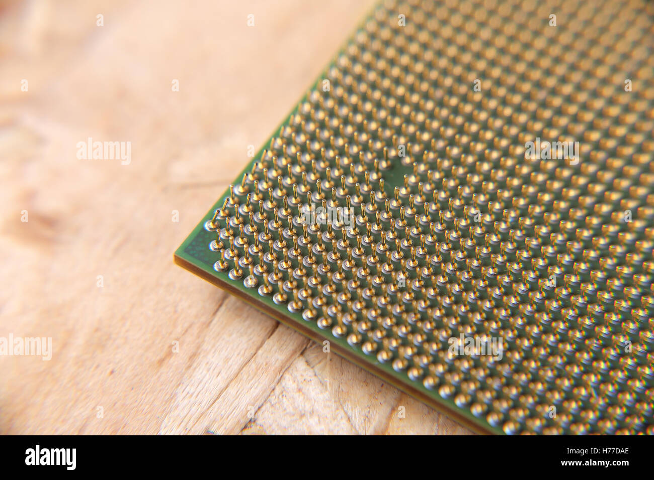 Macro shot of damaged central processing unit CPU Stock Photo - Alamy