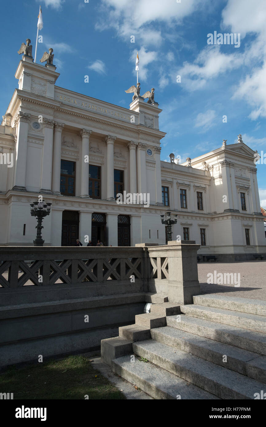 A view of the Lund University Main University Building , Lund, Sweden ...