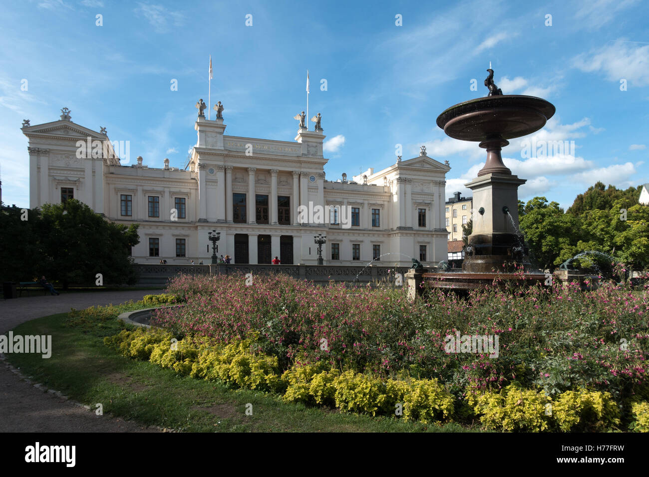 A view of the Lund University Main University Building , Lund, Sweden ...