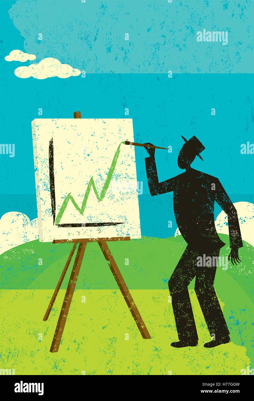 Very optimistic cartoon man hi-res stock photography and images - Alamy