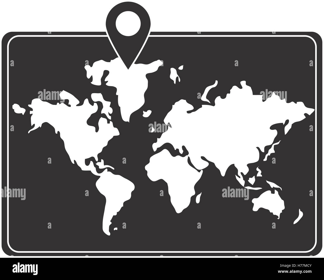 Isolated map and cartography design Stock Vector Image & Art - Alamy