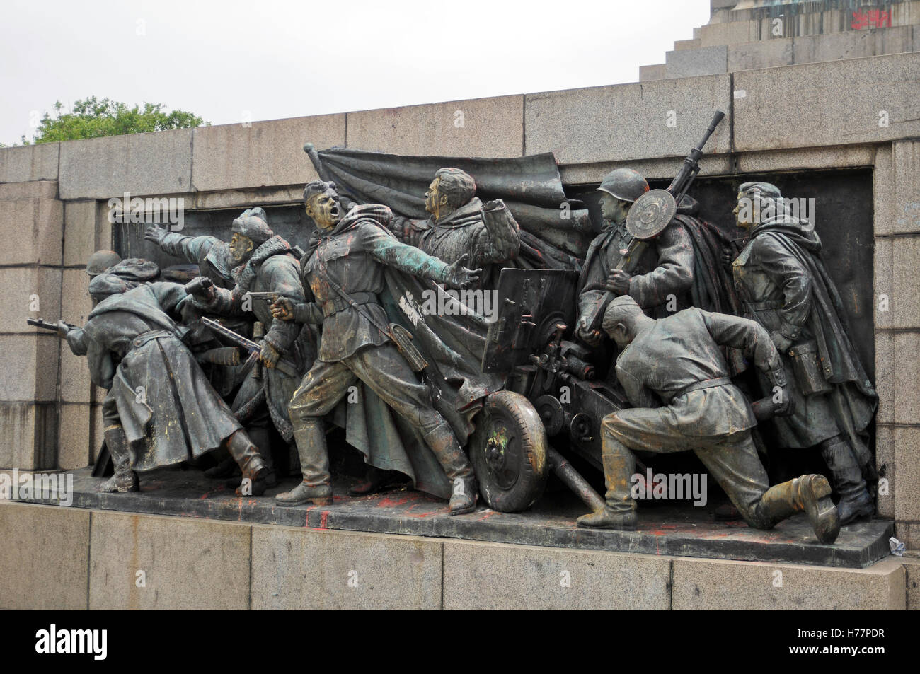 Monument to the Soviet Army. Sofia, Bulgaria. Secondary sculptural ...