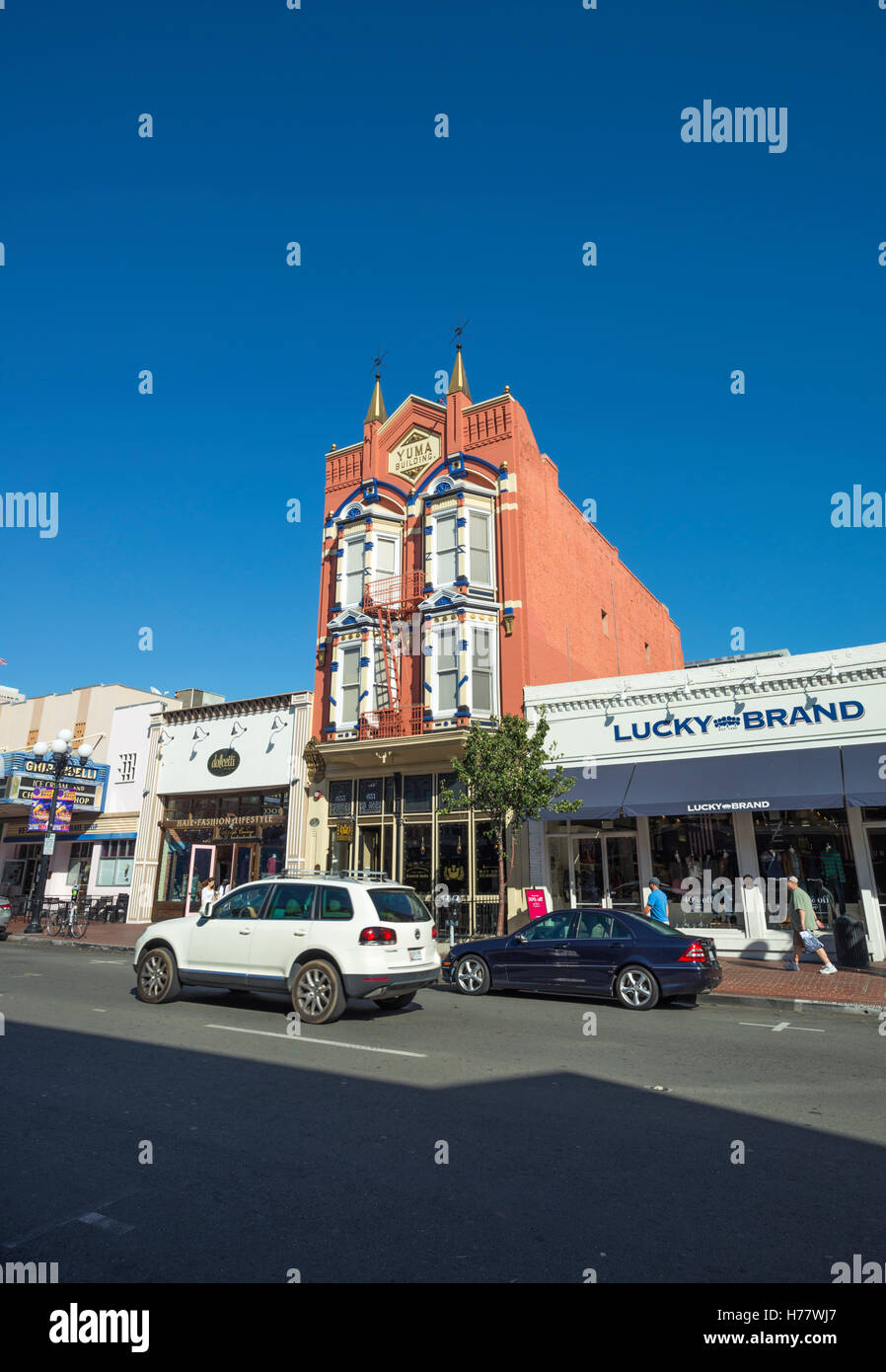 Gaslamp Quarter, Fifth Avenue, San Diego, California, USA Stock Photo ...