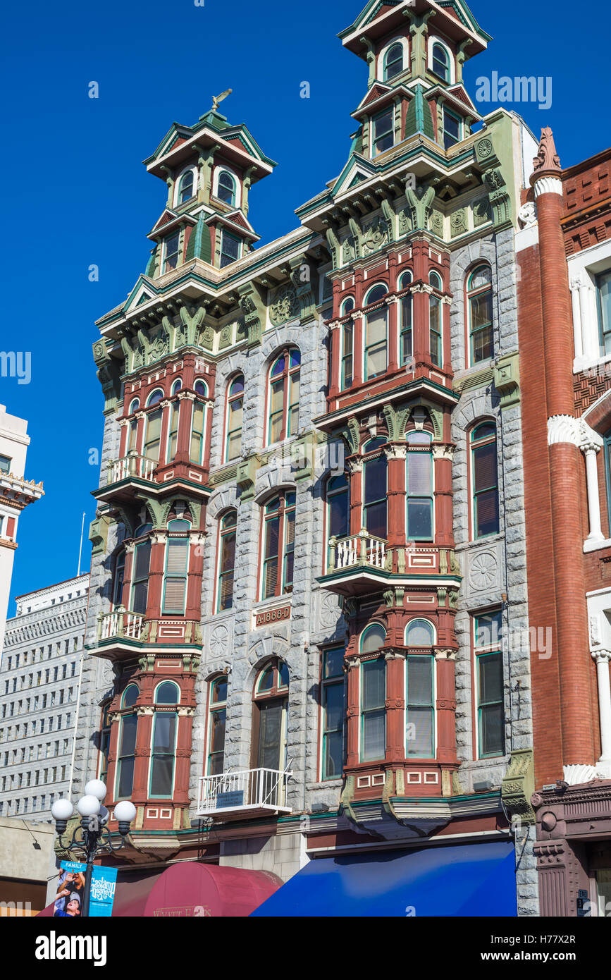 California san diego gaslamp quarter bank of commerce hi-res stock ...