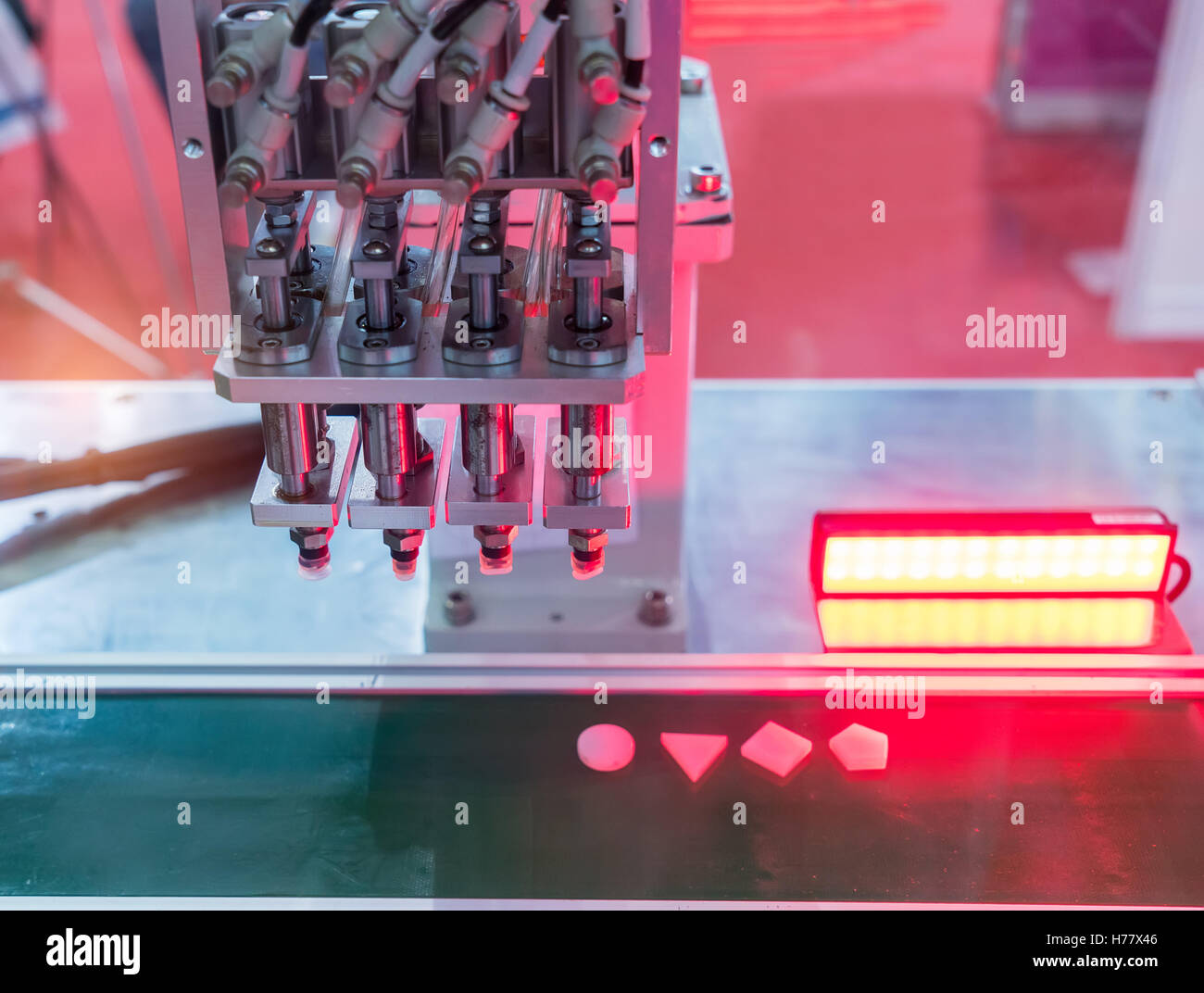 robot working in factory,Controler of robotic hand Stock Photo - Alamy