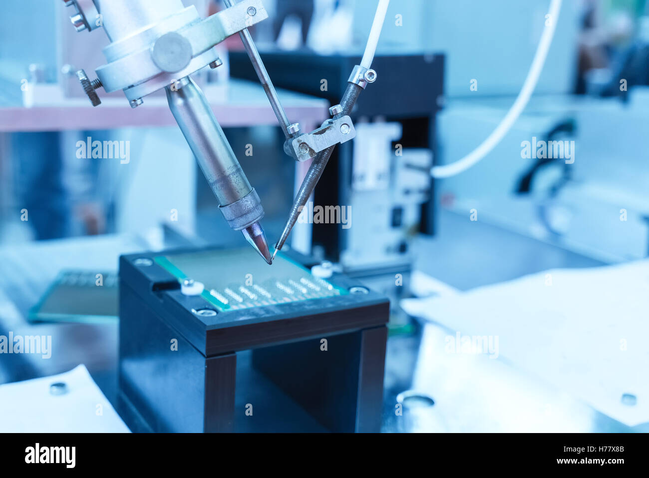 robotic system for automatic checking of printed circuit boards Stock ...