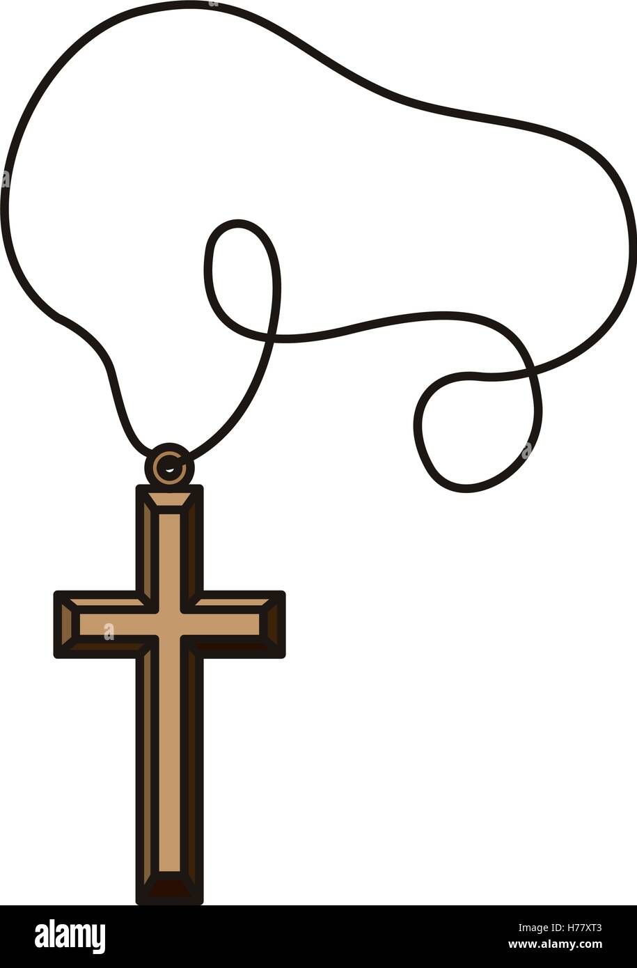 religious cross icon over white background. catholic and christian ...