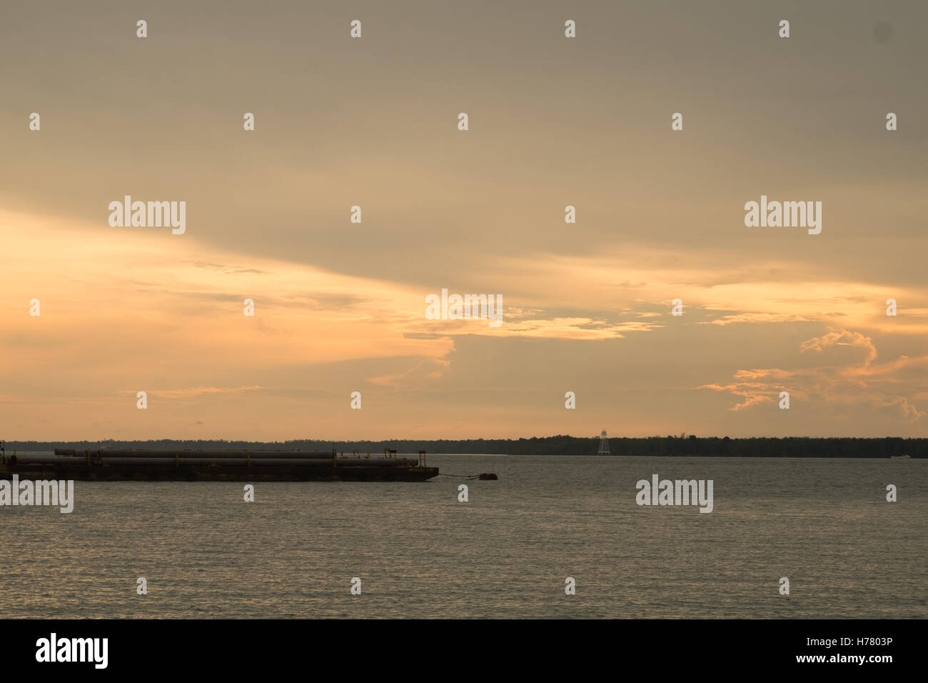 Barge sunset hi-res stock photography and images - Alamy