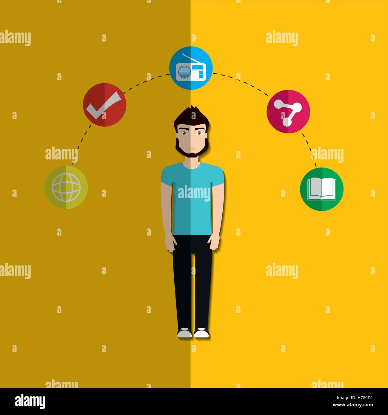 Social media networking icon vector illustration graphic design Stock ...
