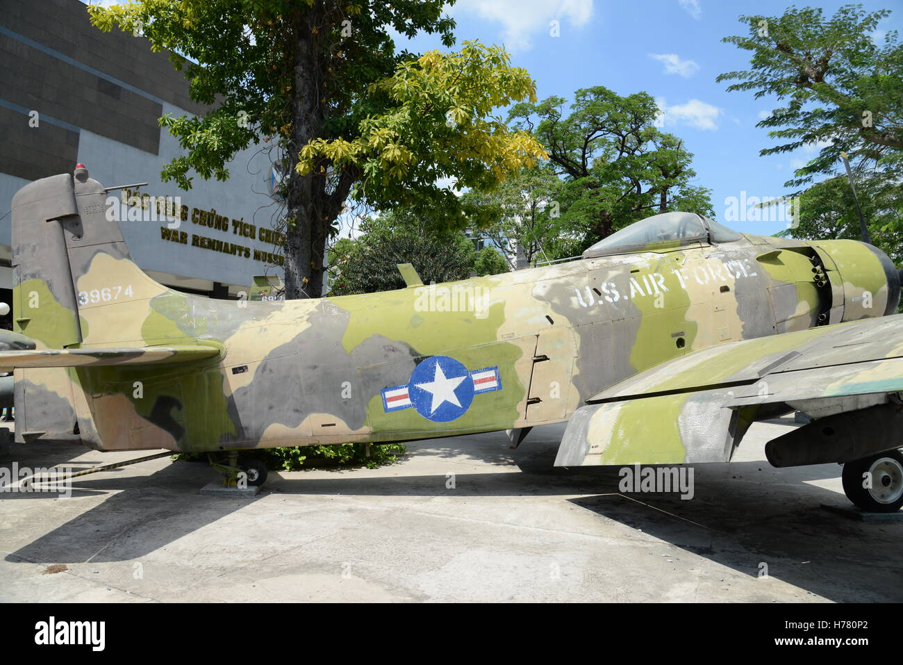 US Air Foce areoplane on display at the War Remnants Museum, Ho Chi ...