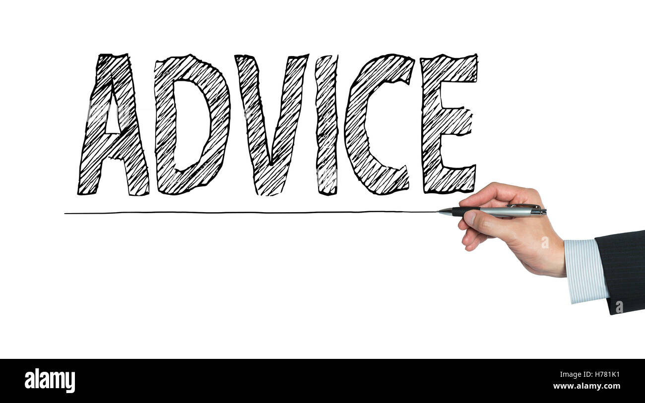 advice written by hand, hand writing on transparent board, photo Stock ...