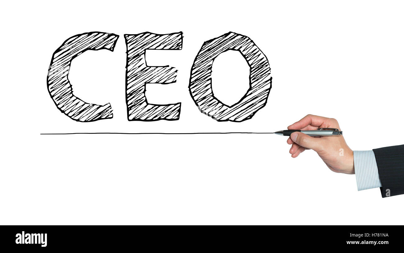 CEO written by hand, hand writing on transparent board, photo Stock ...