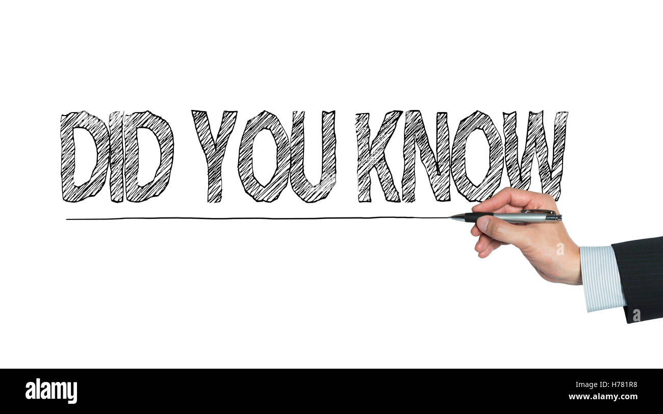 did you know written by hand, hand writing on transparent board, photo ...