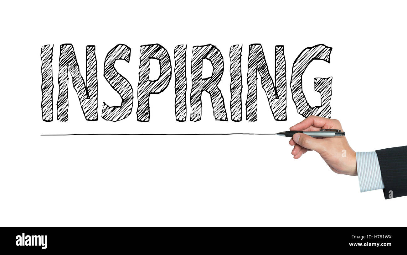 inspiring written by hand, hand writing on transparent board, photo ...