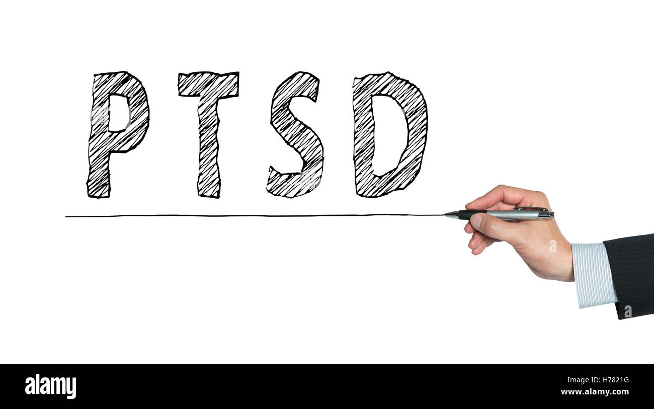 PTSD written by hand, hand writing on transparent board, photo Stock ...