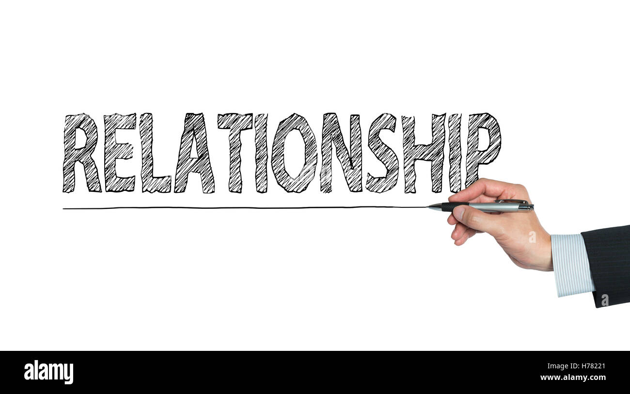 relationship written by hand, hand writing on transparent board, photo ...