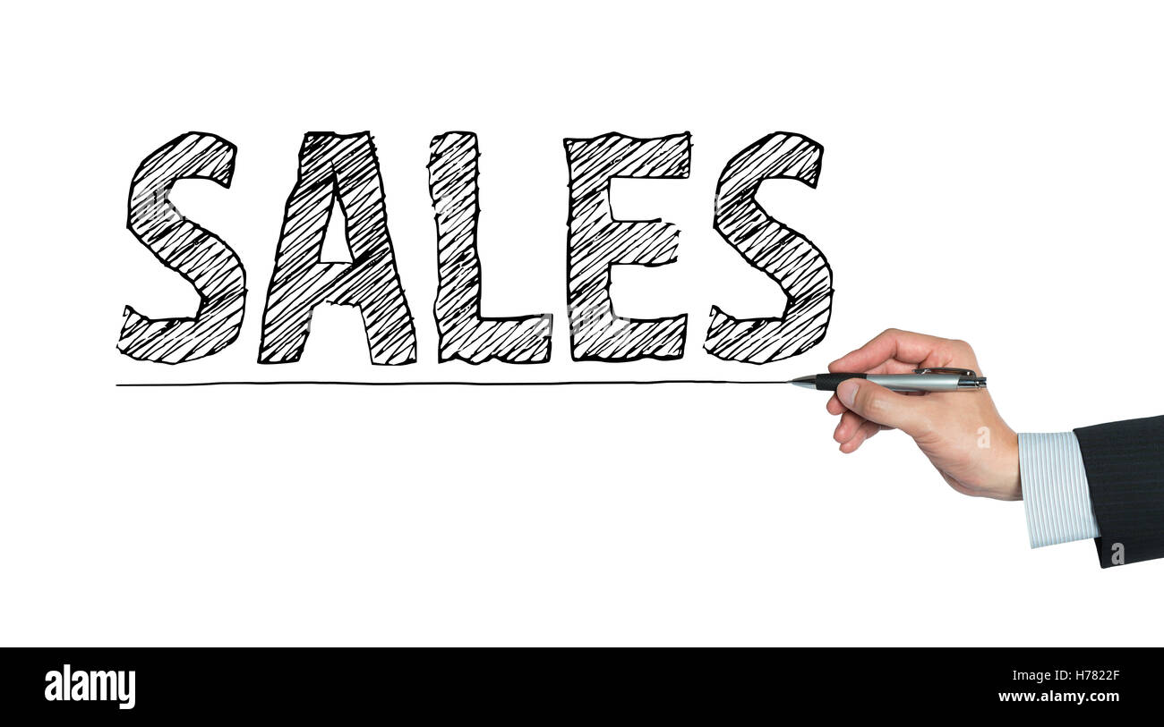 sales written by hand, hand writing on transparent board, photo Stock ...
