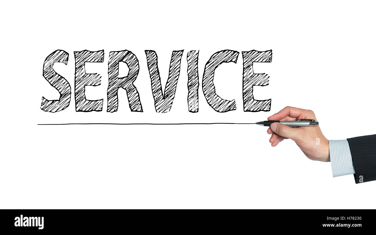 service written by hand, hand writing on transparent board, photo Stock ...