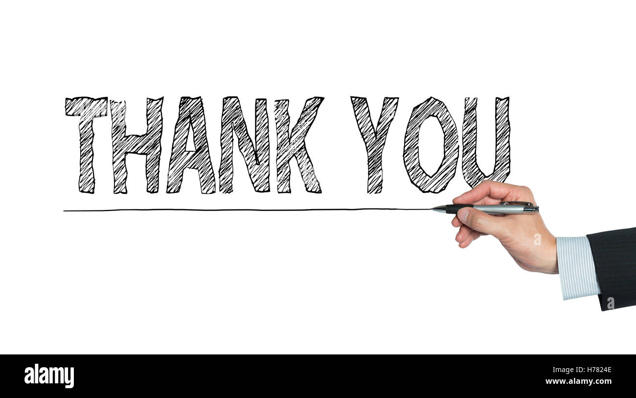 Thank you writing pen hi-res stock photography and images - Alamy