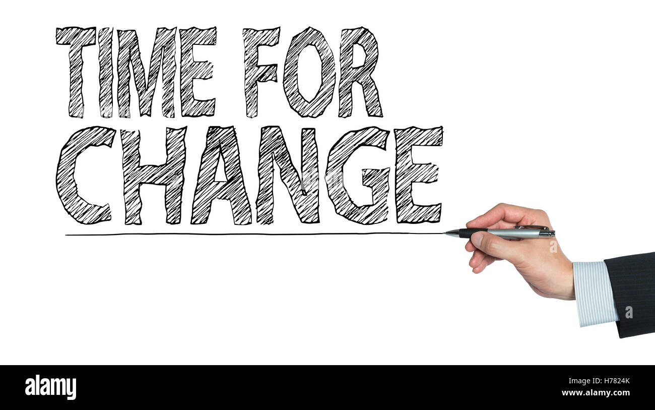 Time change campaign Cut Out Stock Images & Pictures - Alamy