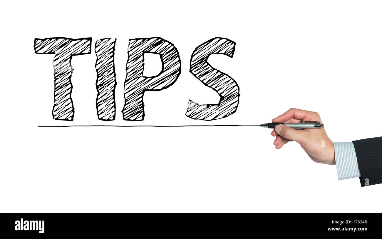 tips written by hand, hand writing on transparent board, photo Stock ...