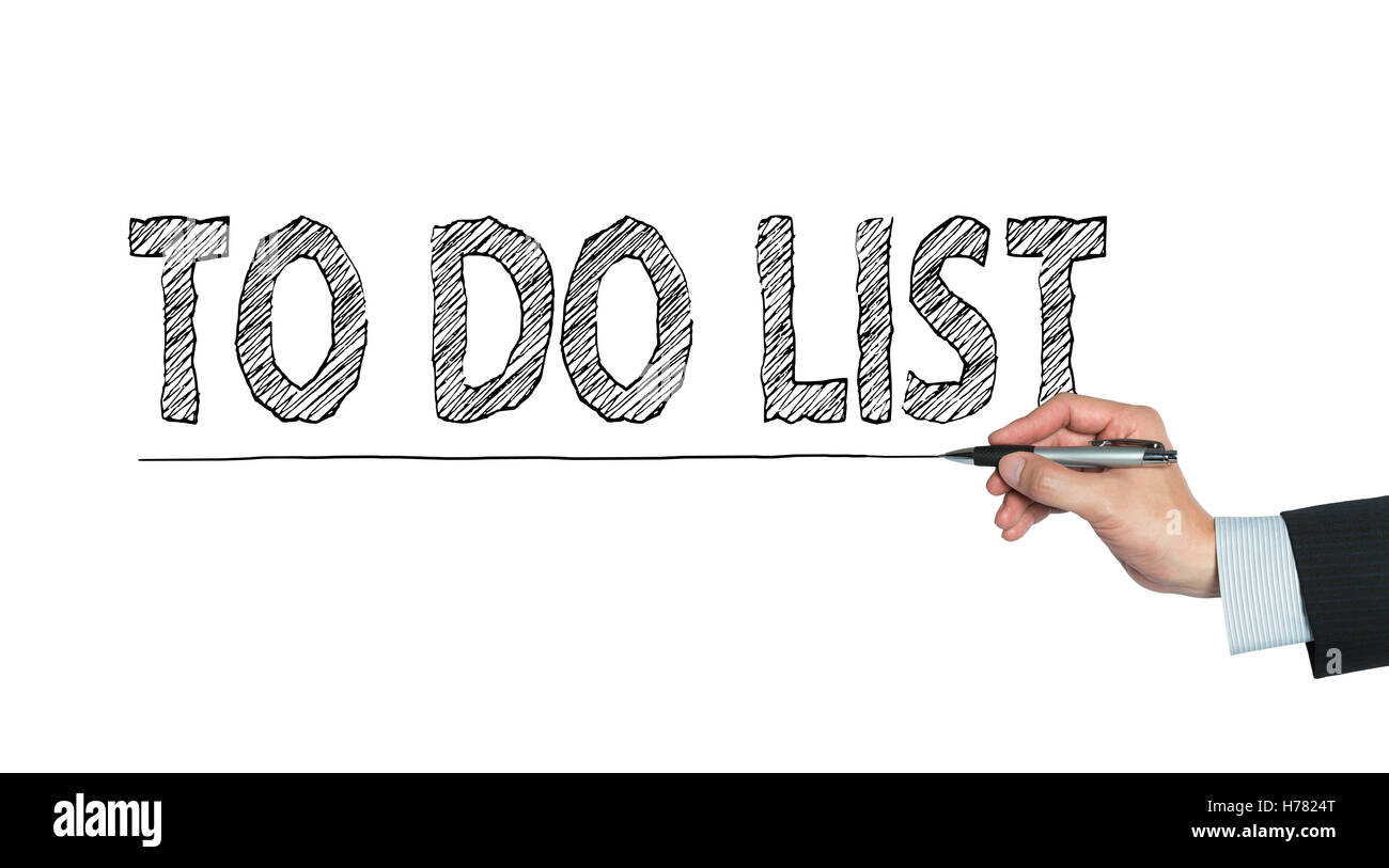 to do list written by hand, hand writing on transparent board, photo ...