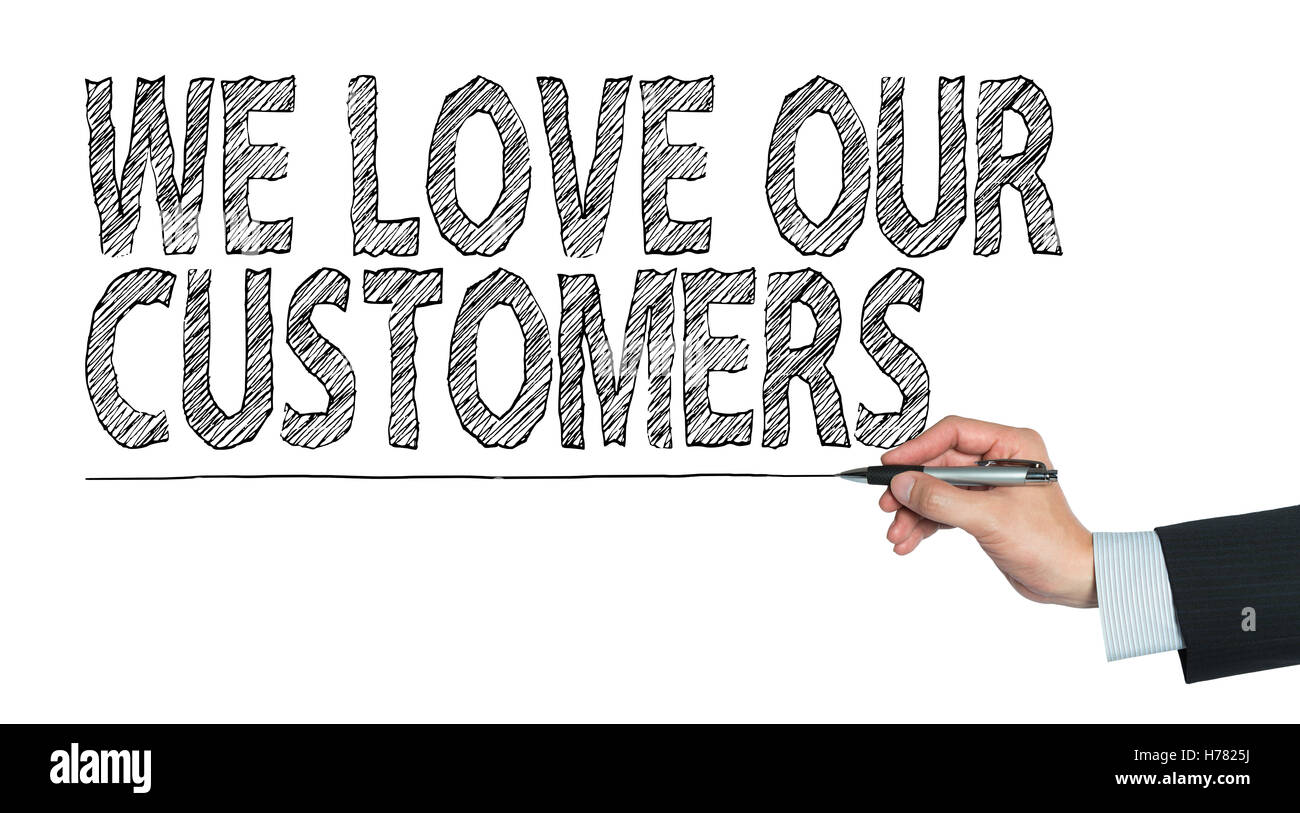 Customers written hand writing hi-res stock photography and images - Alamy