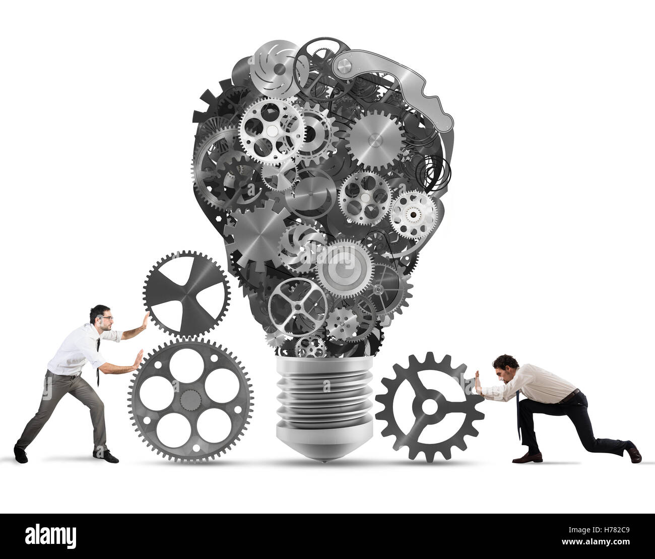 Gear teamwork Cut Out Stock Images & Pictures - Alamy