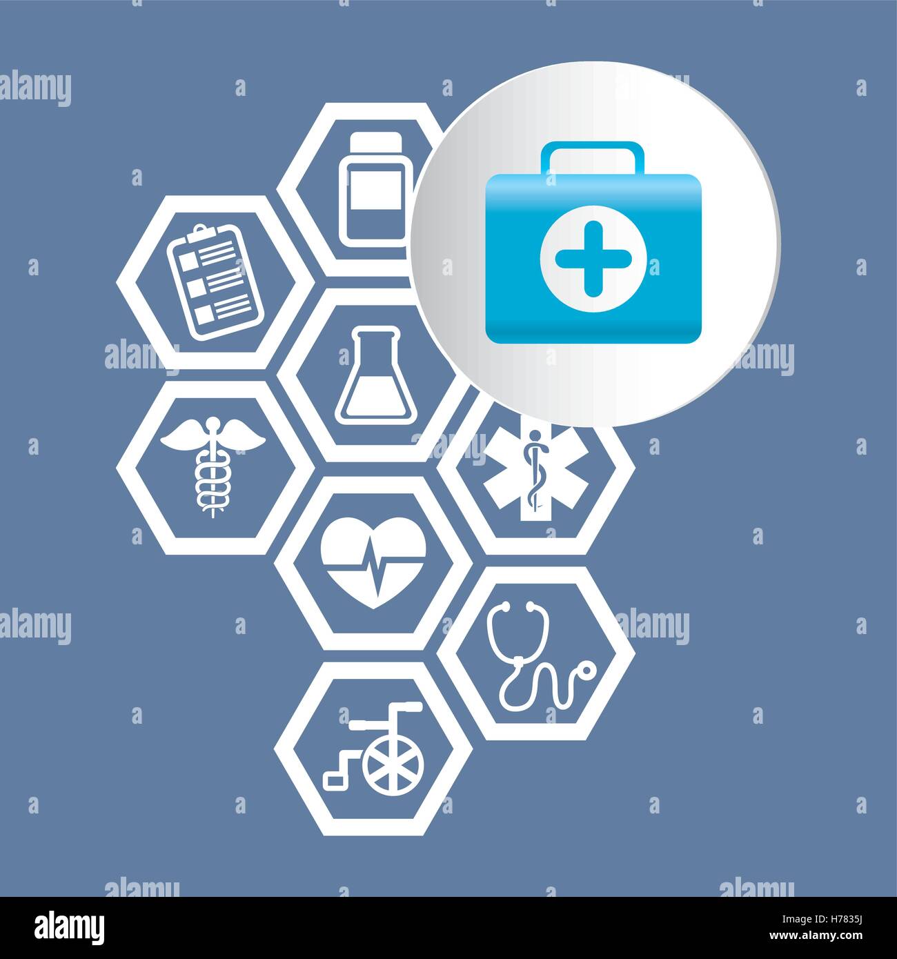 Medical healthcare service icon vector illustration graphic design ...