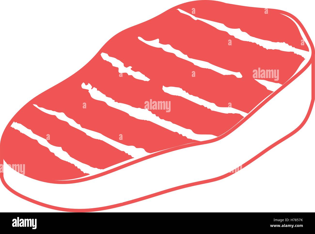 steak meat icon over white background. nutritive and fresh food design ...