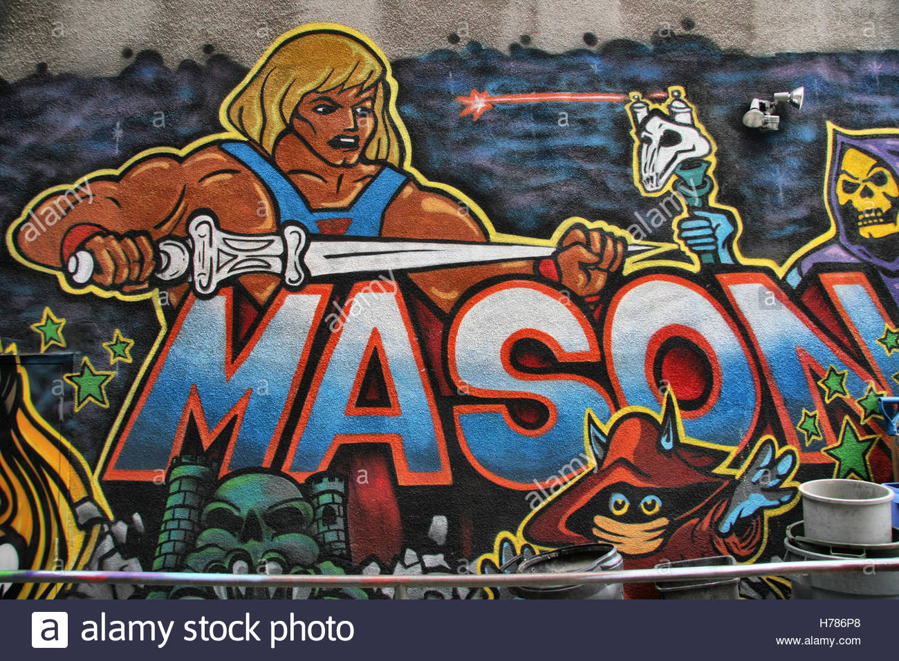 Man Painting Mural High Resolution Stock Photography and Images - Alamy
