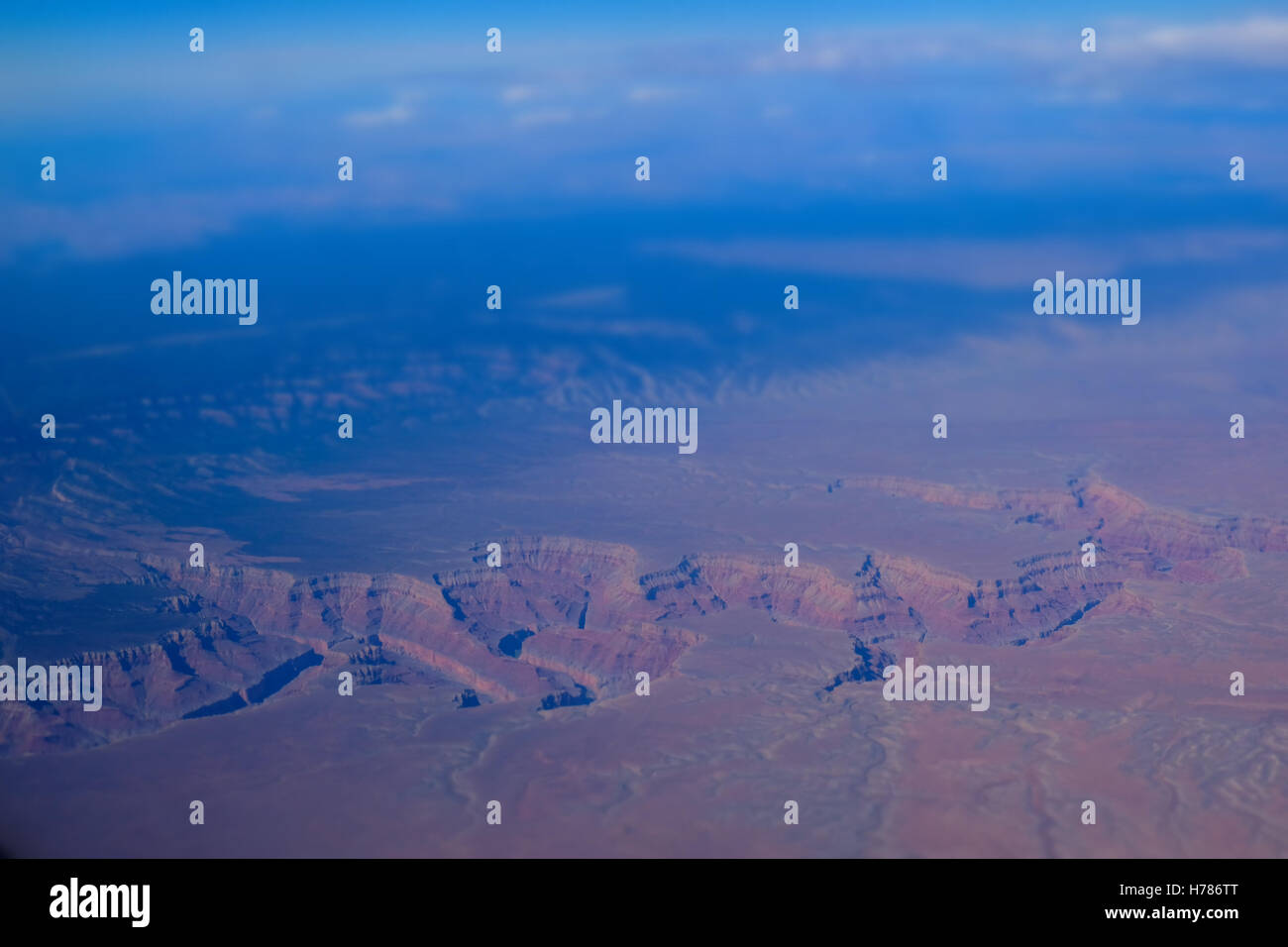 Overhead view of a dry canyon Stock Photo - Alamy