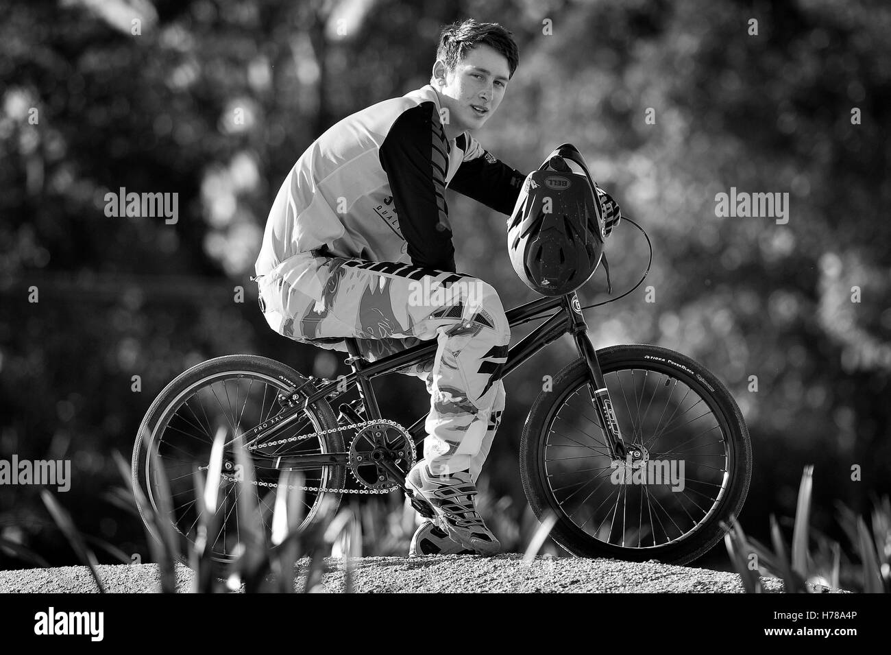 Bmx rider portrait Black and White Stock Photos & Images - Alamy
