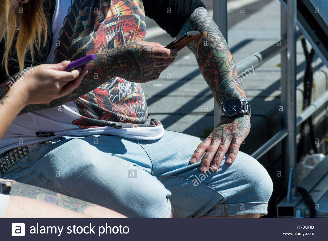 Heavily Tattooed Man Stock Photos & Heavily Tattooed Man Stock Images ...