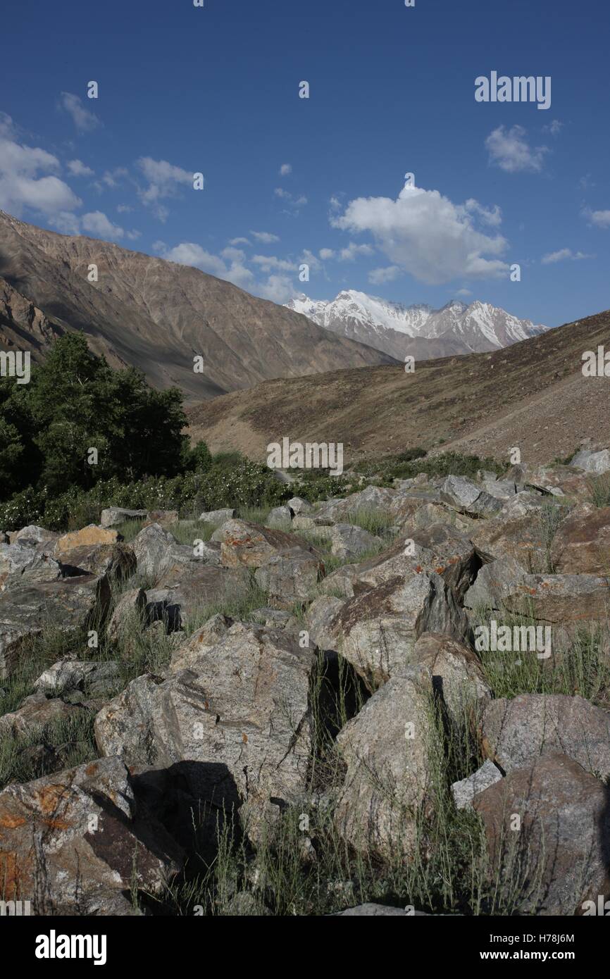Pamir region Russian Federation Central Asia mountain landscapes Stock ...