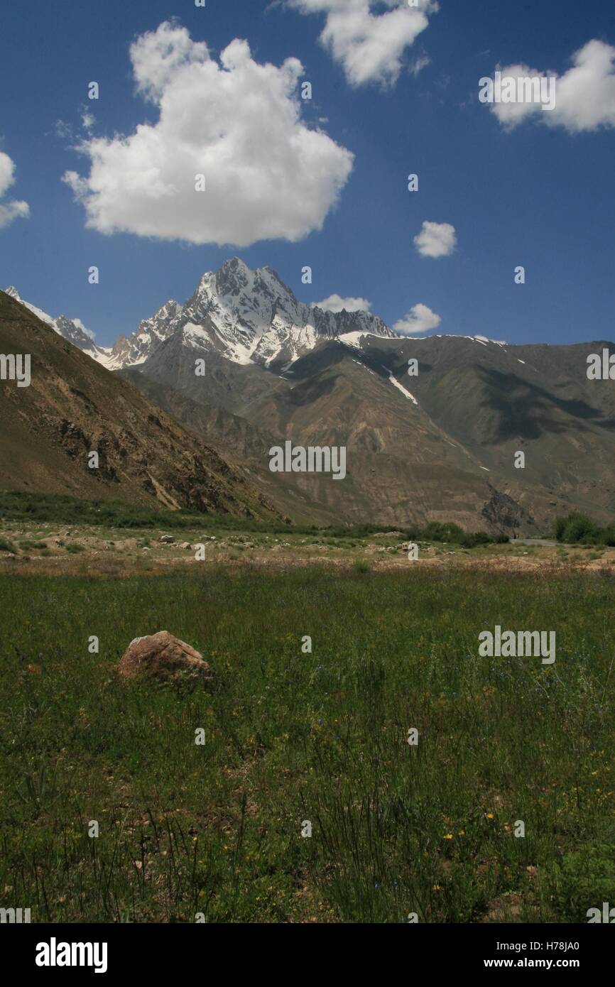 Pamir region Russian Federation Central Asia mountain landscapes Stock ...