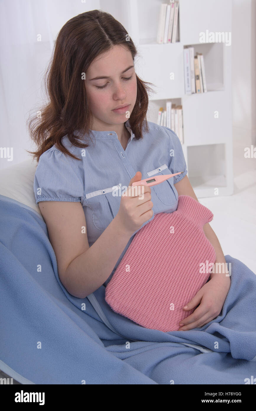 Teenager fever temperature hi-res stock photography and images - Alamy