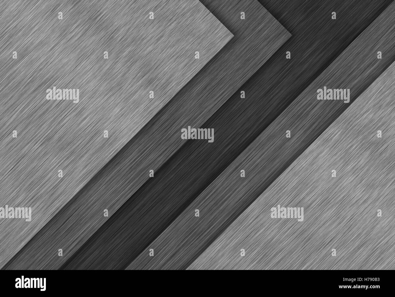 Linear brushed metal texture layered plates. Aluminum background ...