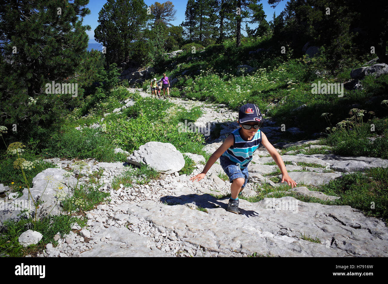 Family bushwalking hi-res stock photography and images - Alamy