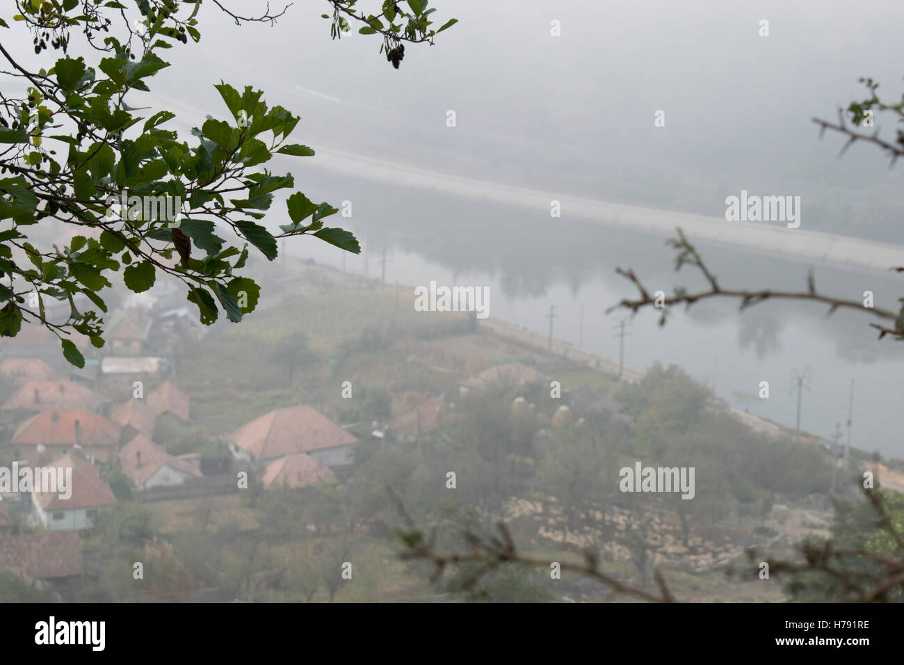 Village Fog Mountain Clouds View, Foggy Landscape, Mountain Village ...