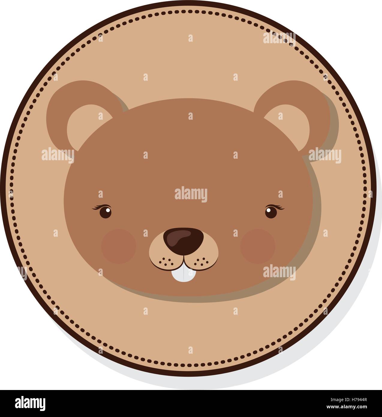 Little animal concept about cute beaver design, vector illustration ...