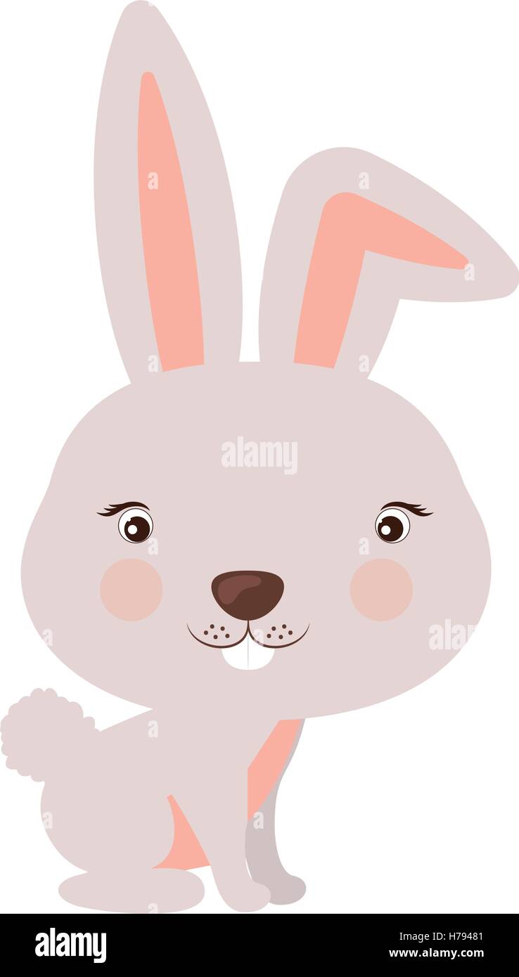 Little animal concept about cute rabbit design, vector illustration ...