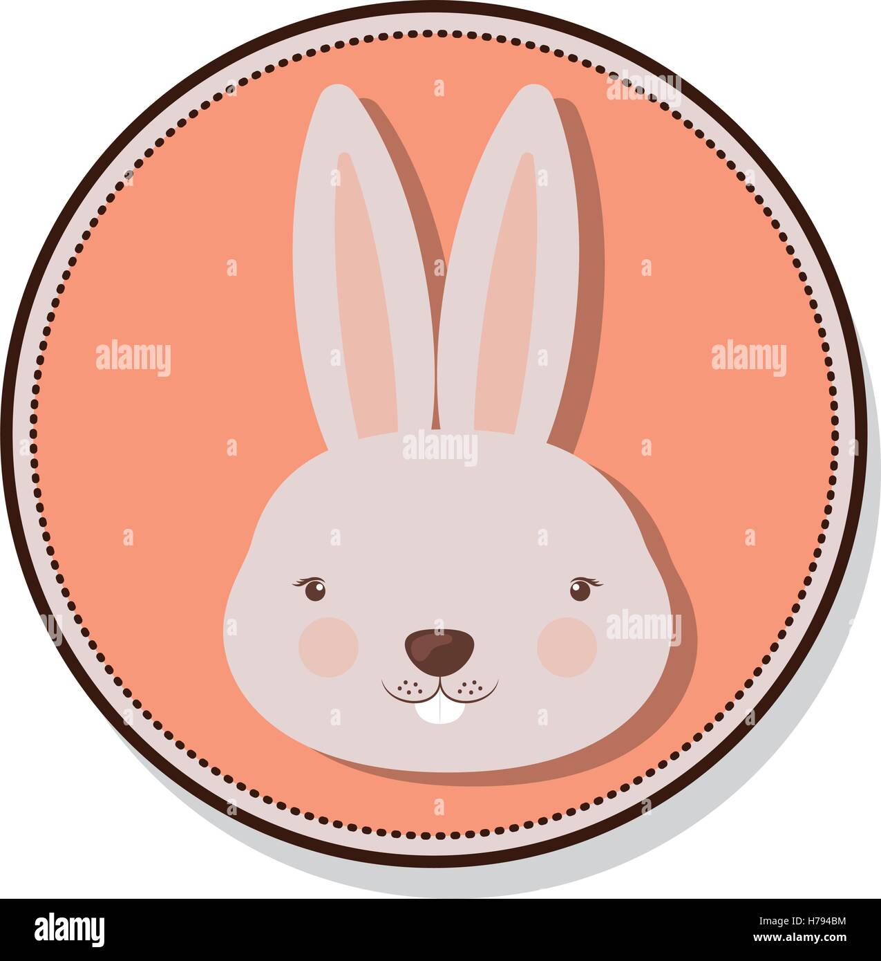Little animal concept about cute rabbit design, vector illustration ...