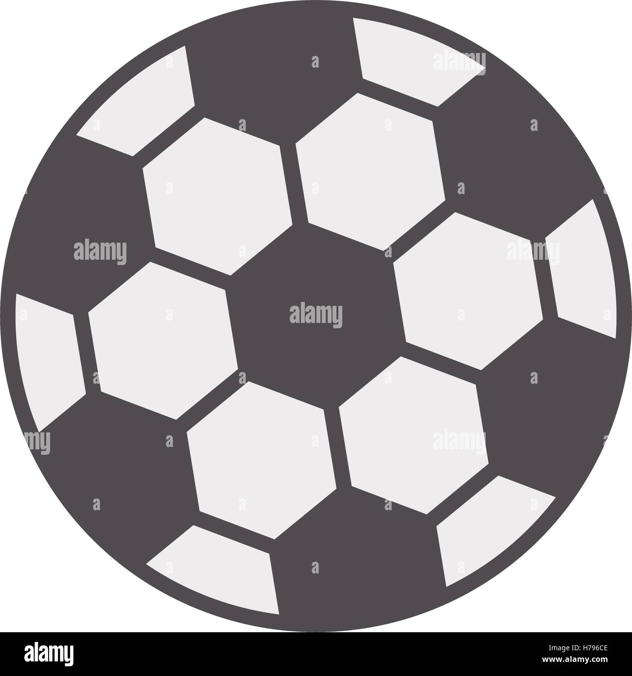 soccer ball sport equipment icon over white background. vector ...