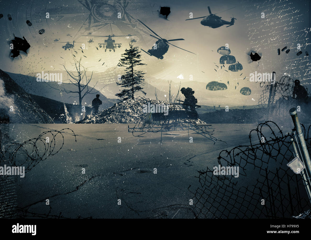 Weapon army soldier war smoke violence hi-res stock photography and ...