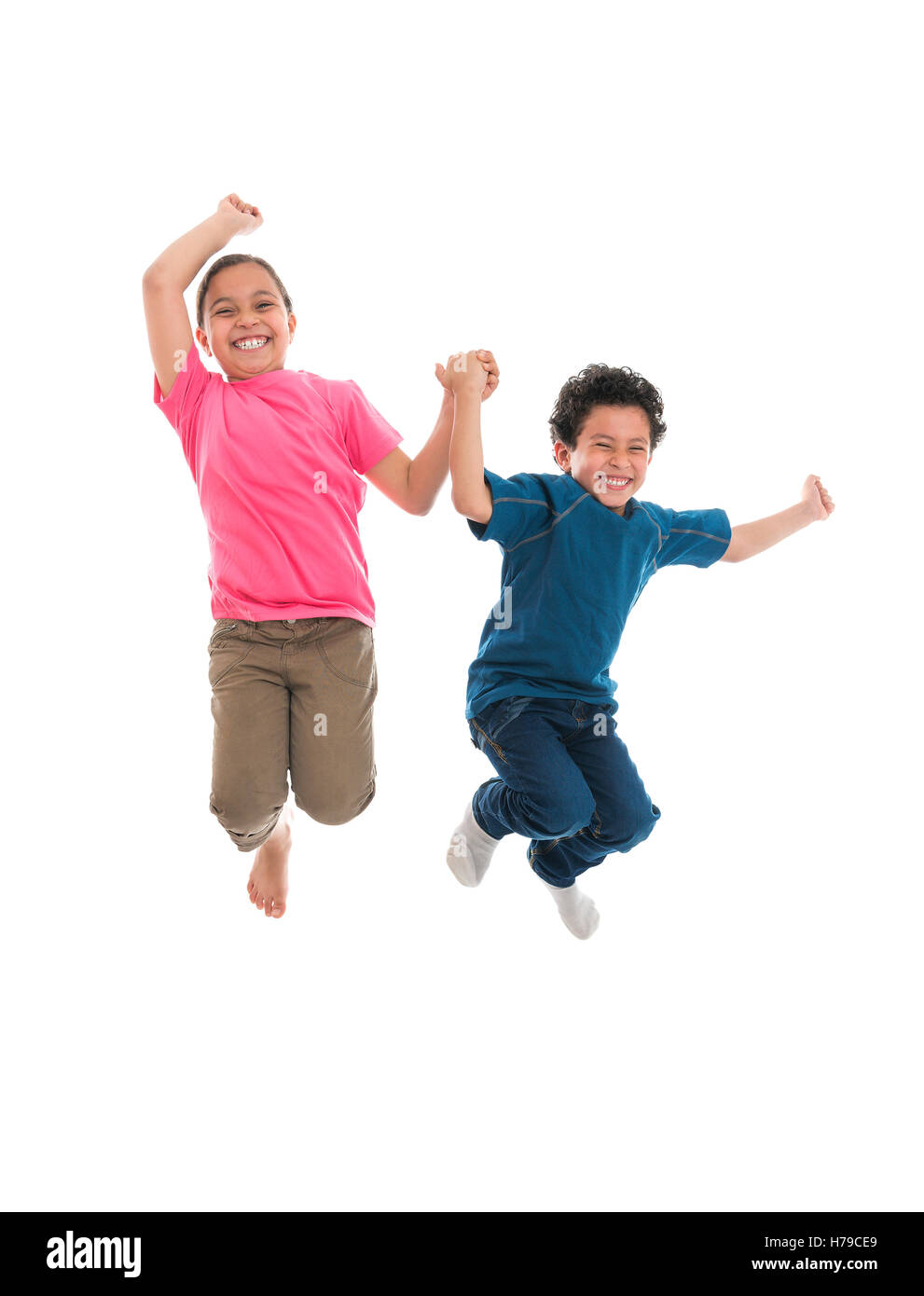 Children Jump For Joy
